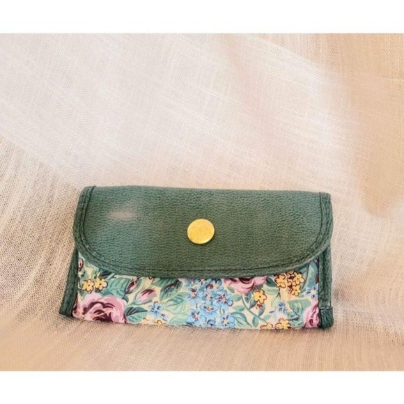 Avon | Bags | Vintage 995 Teal Floral Avon Wallet | Poshmark